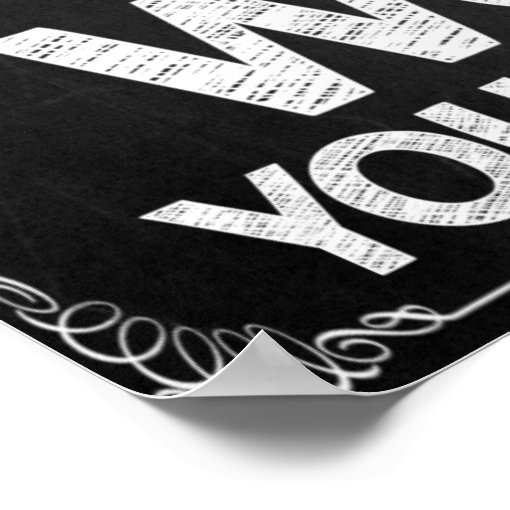 Motivational Black and White Classroom Poster | Zazzle