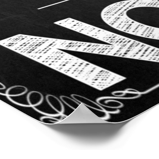 Motivational Black and White Classroom Poster | Zazzle