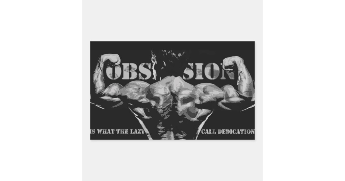 Motivational Bodybuilding Gym Sticker | Zazzle