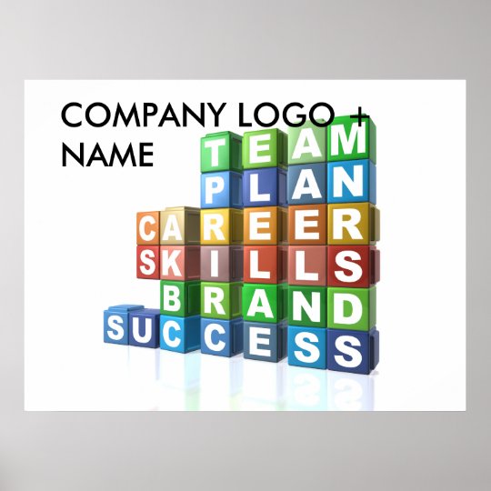 Motivational business buzzwords poster | Zazzle.com