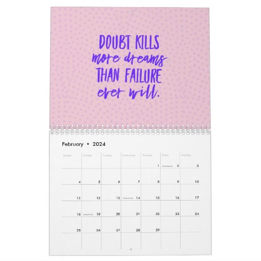 Motivational Calendar | Zazzle