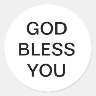 God Bless You Stickers | Zazzle