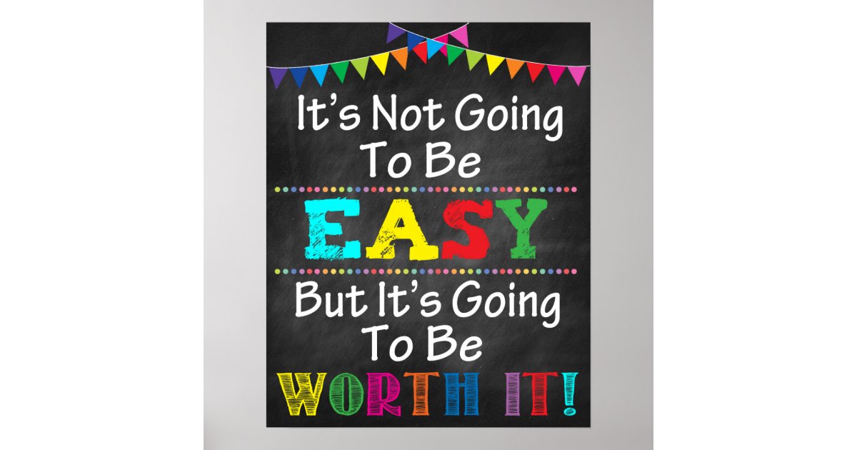 Motivational Classroom Poster | Zazzle