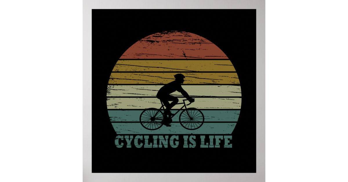 Motivational cycling poster | Zazzle