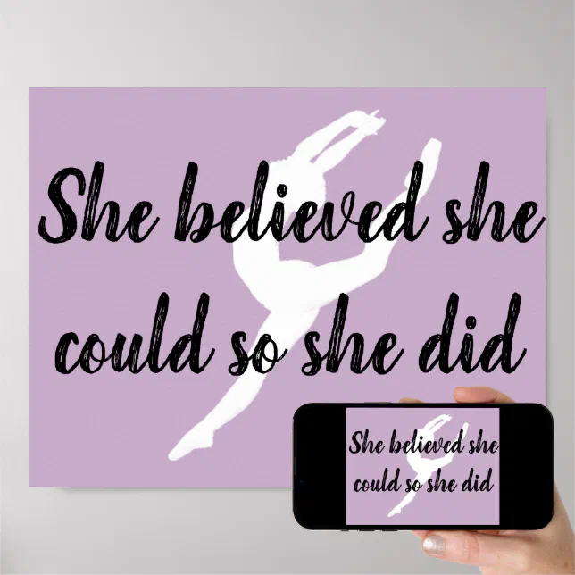 Motivational Dance Poster | Zazzle