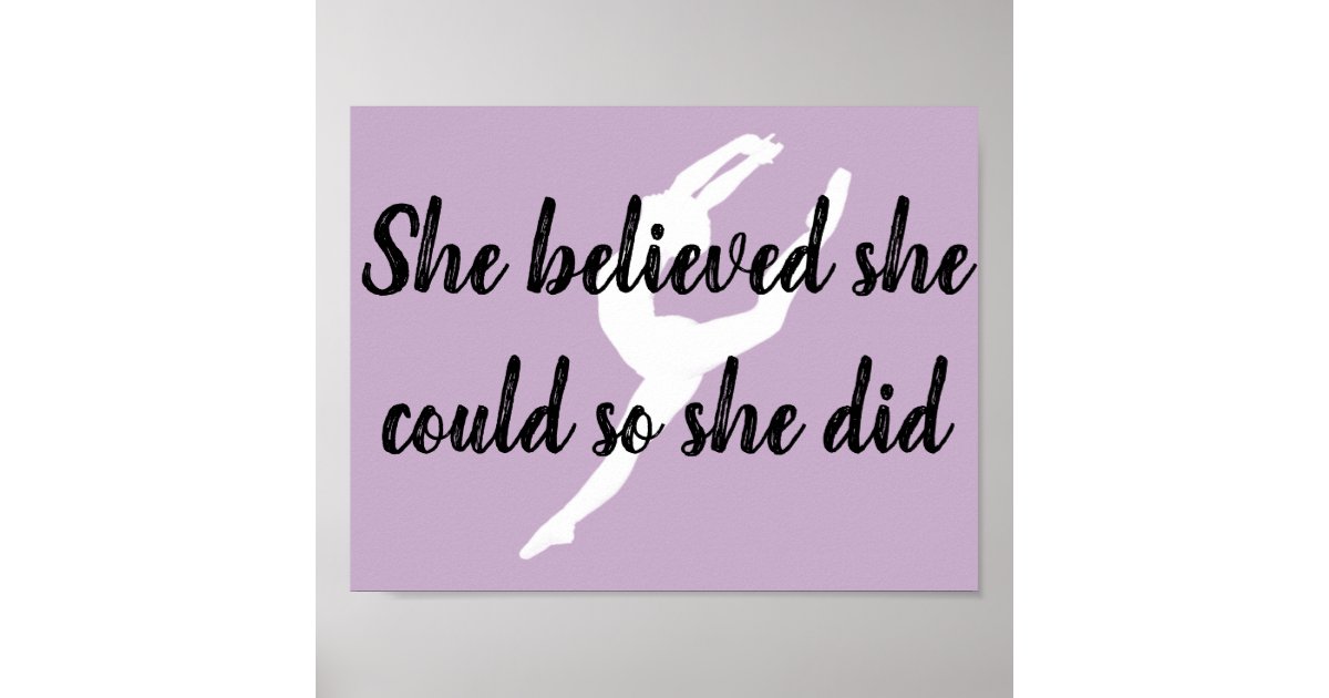 Motivational Dance Poster | Zazzle
