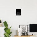 Motivational Dedication Quote Poster | Zazzle