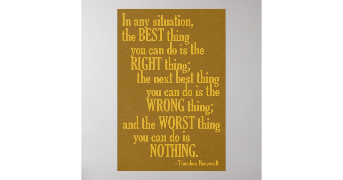 Motivational “Do Something” Quote poster | Zazzle