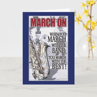Motivational Gifts for Marching Bands Members Card | Zazzle