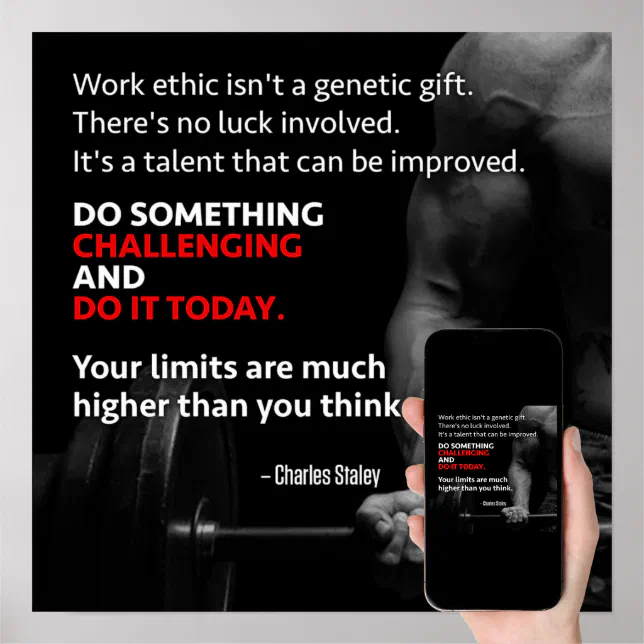 Motivational Gym Poster | Zazzle