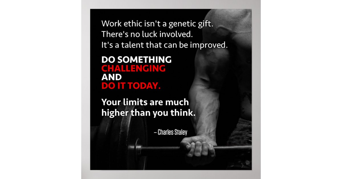 Motivational Gym Poster | Zazzle