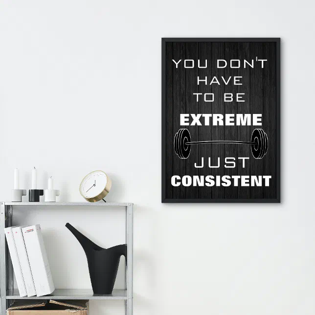 Motivational Gym Workout Fitness quote Poster | Zazzle