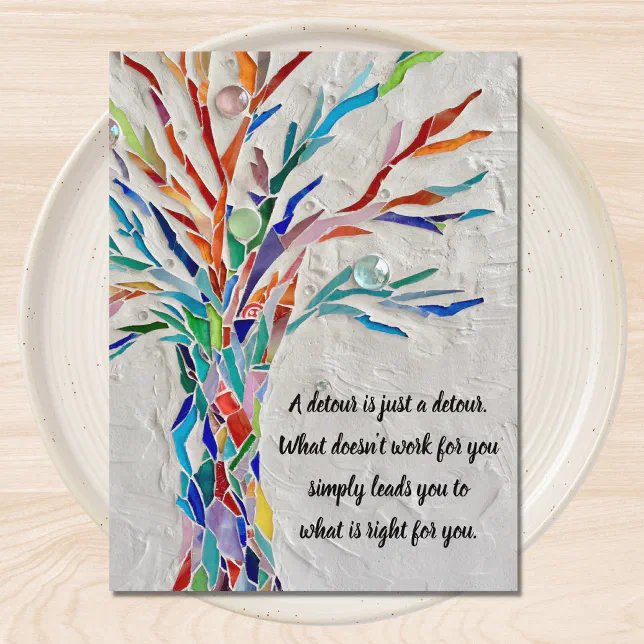 Motivational Inspirational Quote Tree Postcard | Zazzle