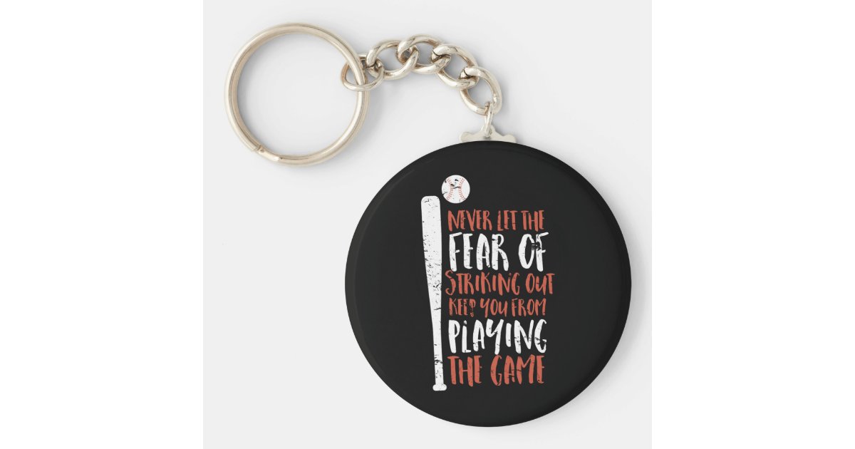 Motivational Inspirational Sports Quote Baseball Keychain | Zazzle.com