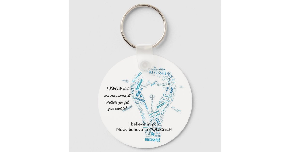 Motivational Keychain | Zazzle