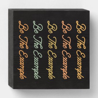 Motivational Kindness Quote Retro Lettering Wooden Box Sign | Zazzle