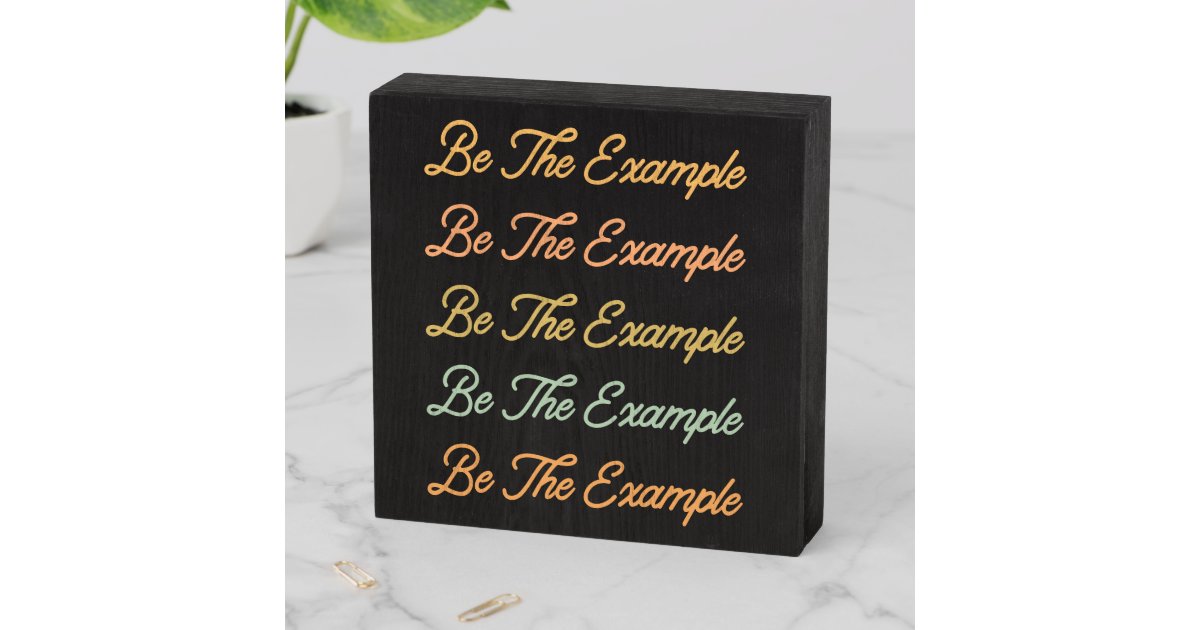 Motivational Kindness Quote Retro Lettering Wooden Box Sign | Zazzle
