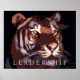 Motivational Leadership Tiger Eyes Poster Print | Zazzle