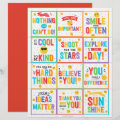 Motivational Lunch Box Notes kids Lunchbox cards | Zazzle