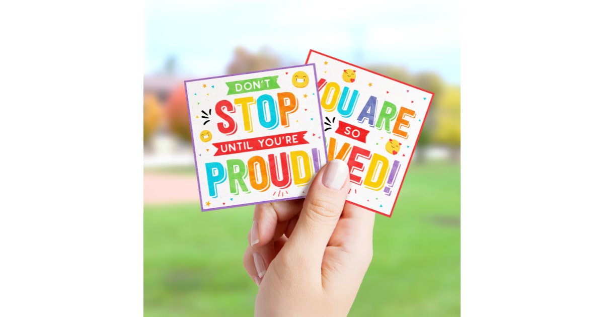 Motivational Lunch Box Notes kids Lunchbox cards | Zazzle