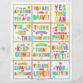 Motivational Lunch Box Notes kids Lunchbox cards | Zazzle