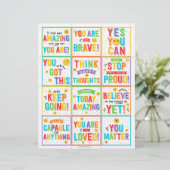 Motivational Lunch Box Notes kids Lunchbox cards | Zazzle