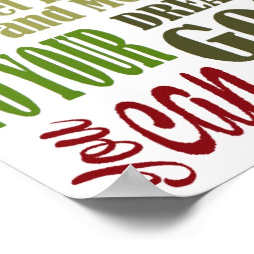 Motivational: Never Quit Poster | Zazzle