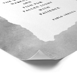 Motivational Pablo Neruda Poetry Poster | Zazzle