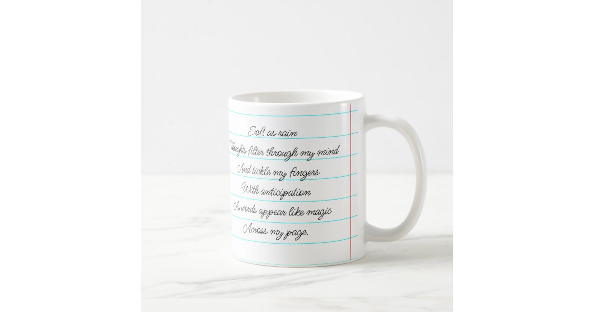 Motivational Poem I Am A Writer Personalized Mug | Zazzle