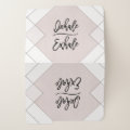 Motivational Positive Script Black Quote Trio Set File Folder | Zazzle