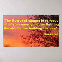 Motivational Poster about change | Zazzle