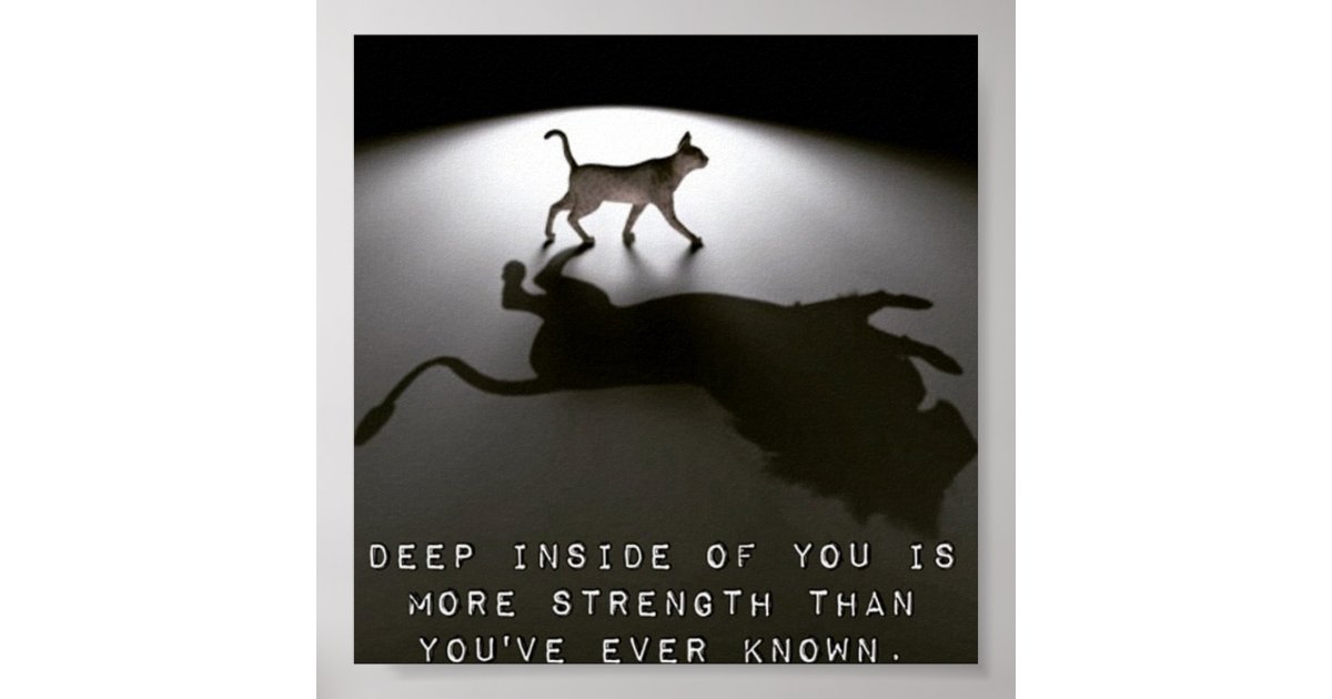 Motivational poster about strength | Zazzle