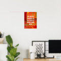 Motivational Poster - Be Brave | Zazzle