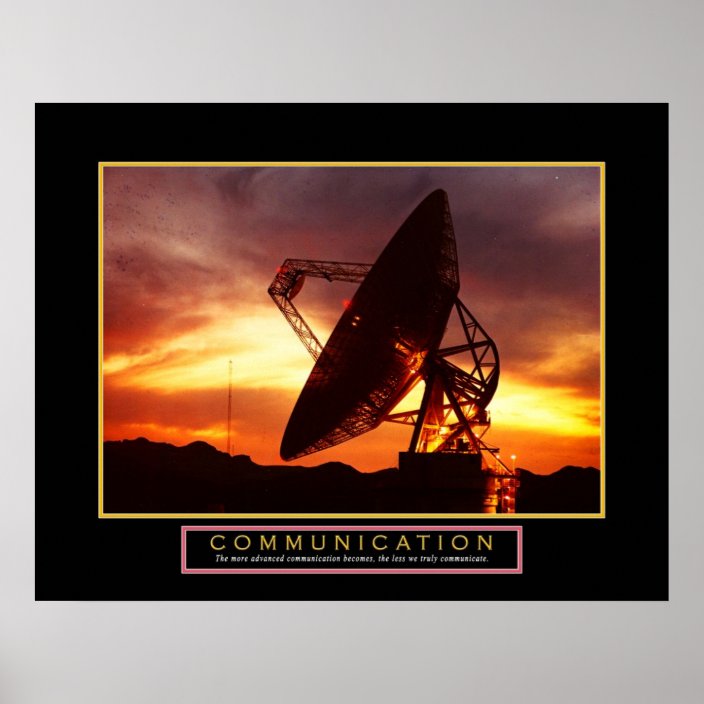Motivational Poster "Communication" 22x28 | Zazzle.com