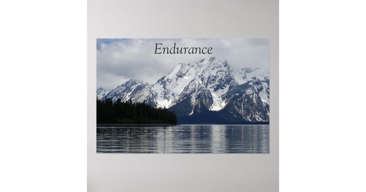 Motivational Poster-Endurance Poster | Zazzle