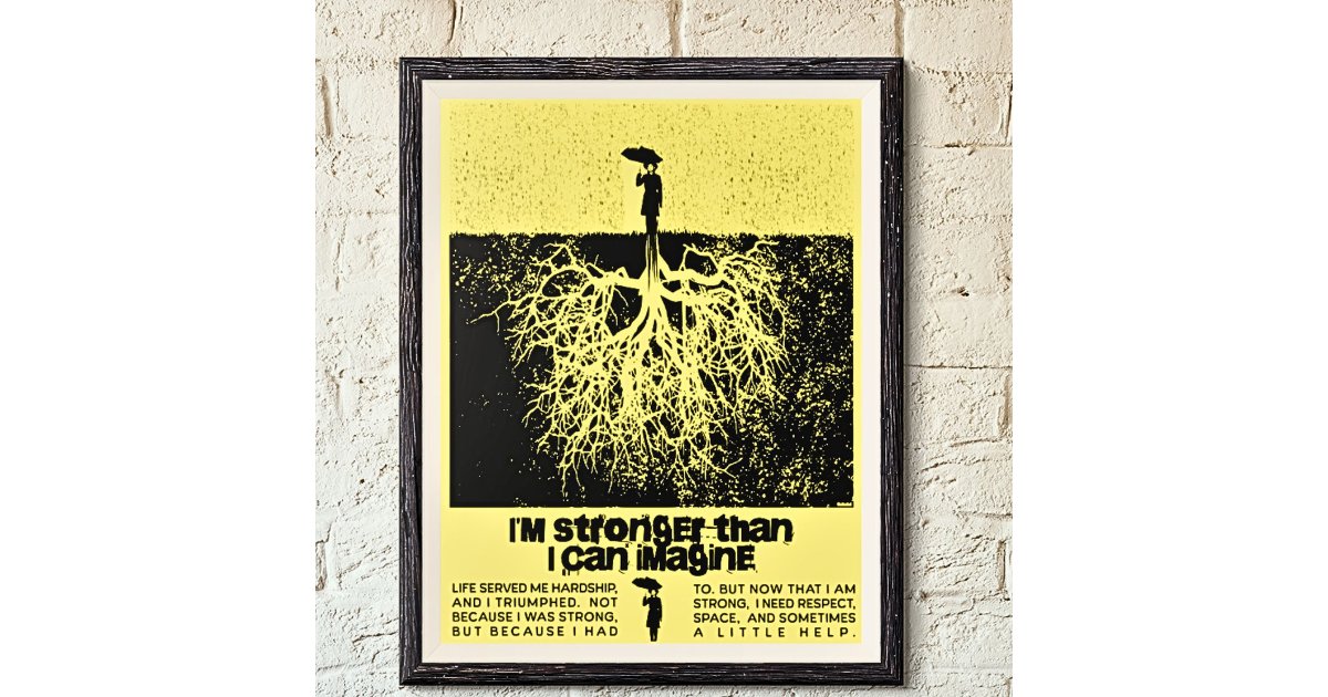 Motivational Poster, Strength strong woman Poster | Zazzle