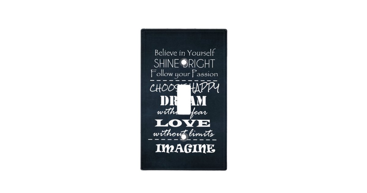 Motivational Quote Affirmations Light Switch Cover | Zazzle
