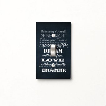 Motivational Quote Affirmations Light Switch Cover | Zazzle
