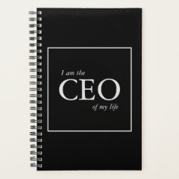 Motivational Quote I am the CEO of my Life Planner | Zazzle