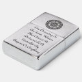 Motivational Quote Mandala Classic Zippo Lighter | Zazzle