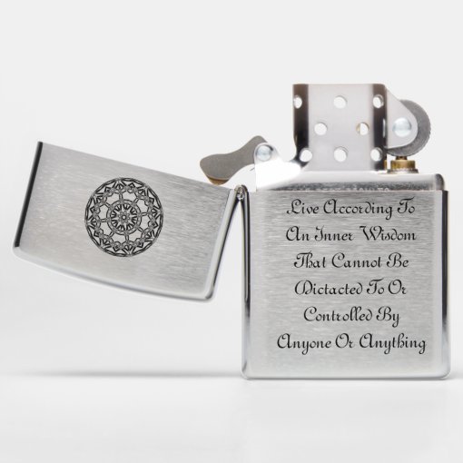 Motivational Quote Mandala Classic Zippo Lighter | Zazzle