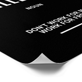 Motivational Quote On Working For Freedom Poster | Zazzle