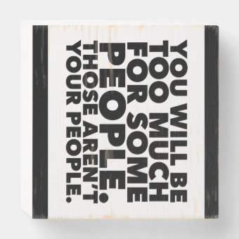 Motivational Quote Wood Box Sign | Zazzle