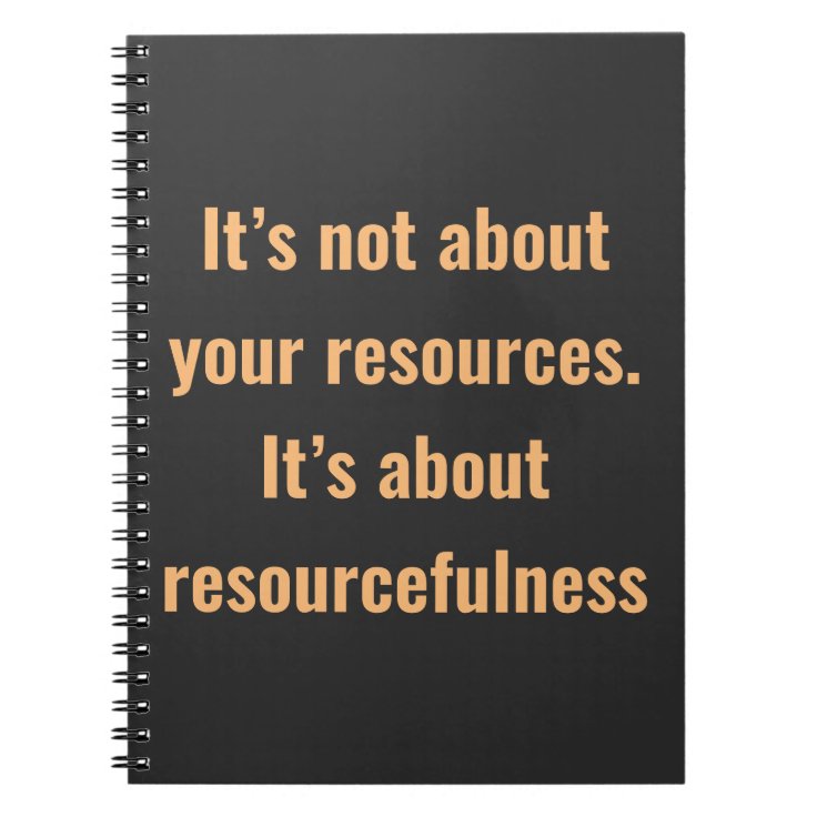 Motivational Quotes On Spiral Photo Notebook | Zazzle