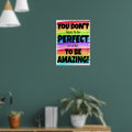 Motivational Rainbow Classroom Poster | Zazzle