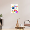 Motivational Rainbow Classroom Poster | Zazzle