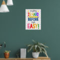 Motivational Rainbow Classroom Poster | Zazzle