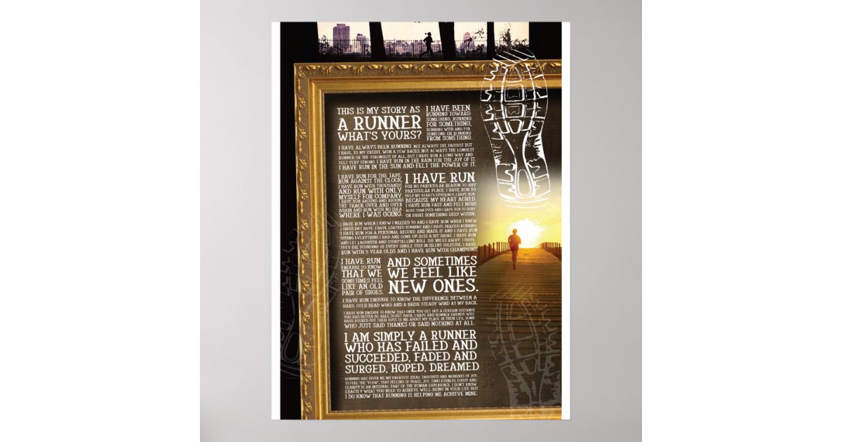 Motivational- Running, Life Poster | Zazzle
