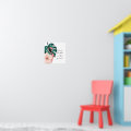 Motivational Saying Elegant Pink Flamingo Poster | Zazzle