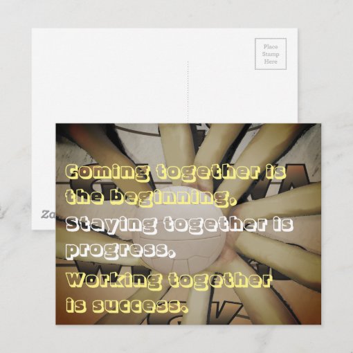 Motivational Slogan and Netball Picture Postcard | Zazzle